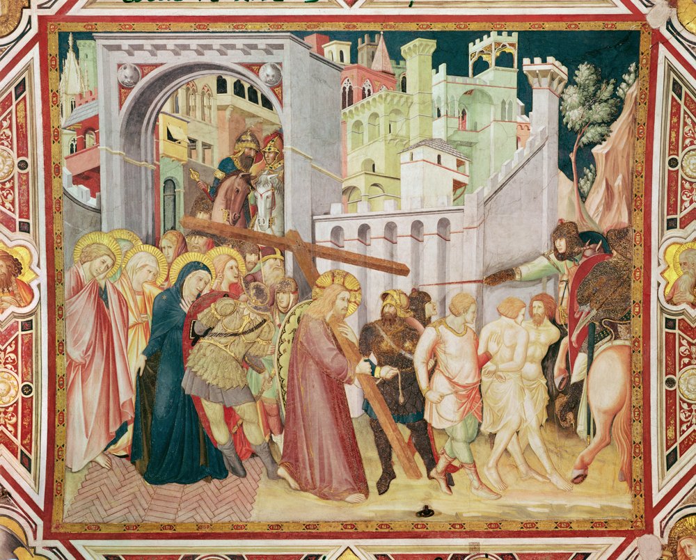 The Ascent to Calvary by Pietro Lorenzetti: Fine art print